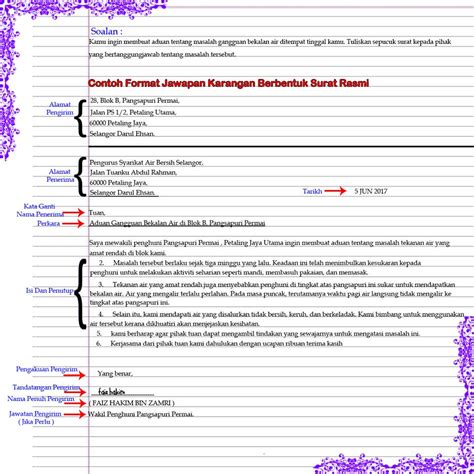 Surat Rasmi Format Kerajaan 2021 Letter 7saudara