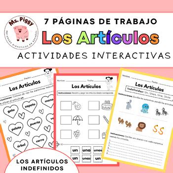 Los Artículos Indefinidos Un Unos Una Unas Indefinite Articles in