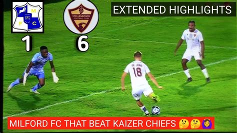 Milfod Fc Vs Stellenbosch Fc Netbank Cup March Youtube