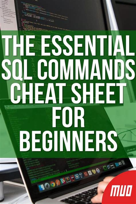 The Essential Sql Commands Cheat Sheet For Beginners Sql Commands Sql Learn Sql