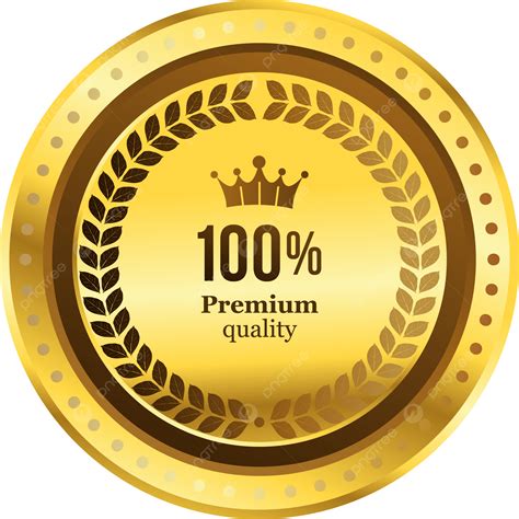 Sello De Calidad Dorada Premium PNG De Primera Calidad Calidad