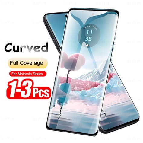 1 3Pcs Para Motorola Edge 40 Vidro Curvo Temperado Neo 5G Protetor De