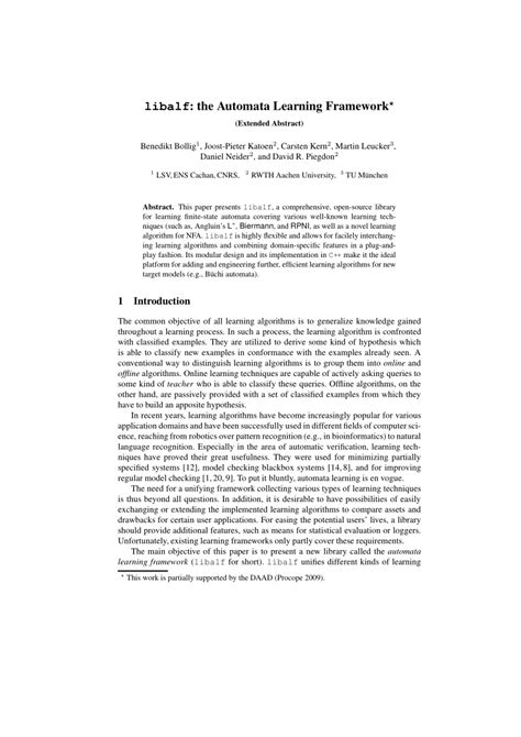 pdf libalf the automata learning framework