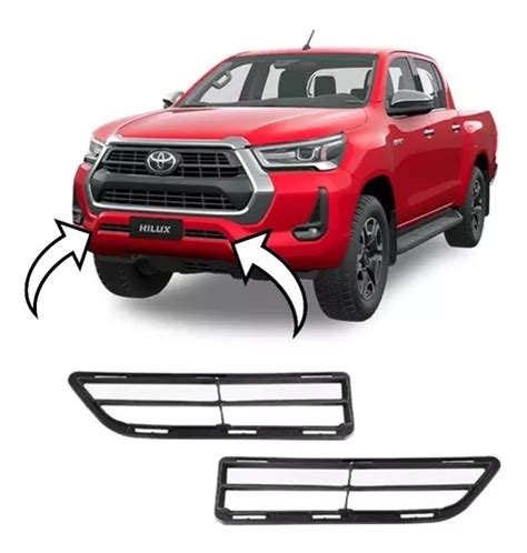 Par Grade Inferior Parachoque Dianteiro Hilux Srv