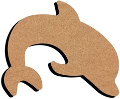 MDF Figuur Dolfijn 15 Cm Hobbygroep