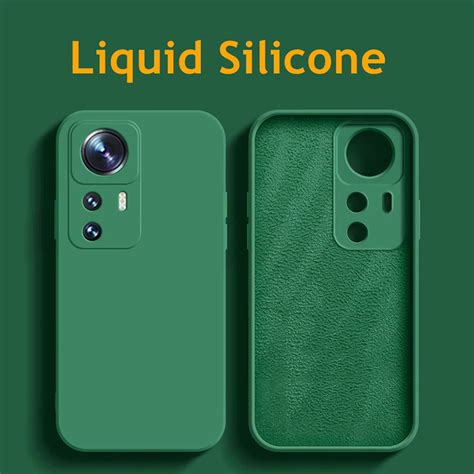 Funda De Silicona L Quida Cuadrada Original Para Xiaomi Mi 12T 12 12S