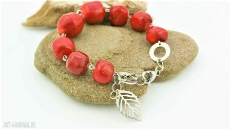 Bransoletka Koral w Stali Szlachetnej ღ art Madam pl
