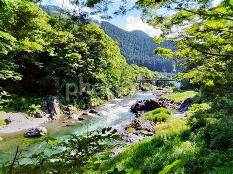 6月 新緑の御岳渓谷 No 30158096写真素材なら写真AC無料フリーダウンロードOK