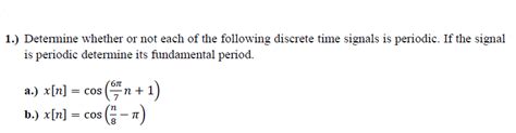 Solved Determine Whether Or Not Each Of The Following Chegg