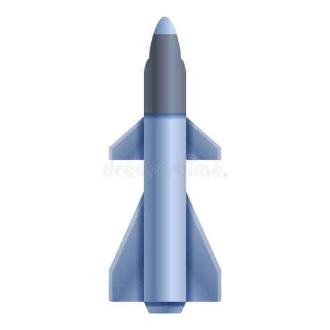 Estilo De Dibujos Animados De Iconos De Misiles Del Ejército