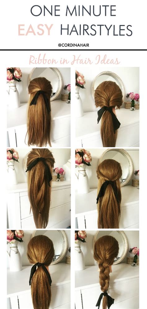 Quick And Easy Hairstyles Ideas Using Hair Bows Hair Ribbons