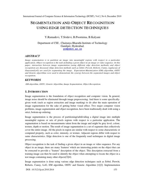 segmentation and object recognition using edge detection techniques pdf image segmentation