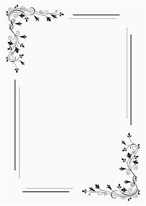 Free Printable Page Border Templates You Can Customize Off
