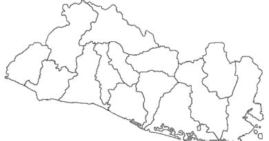 Mapa de El Salvador con sus departamentos El Salvador mi país Diy