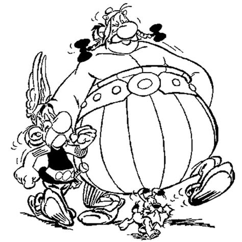 Coloriage astérix obélix en Ligne Gratuit à imprimer