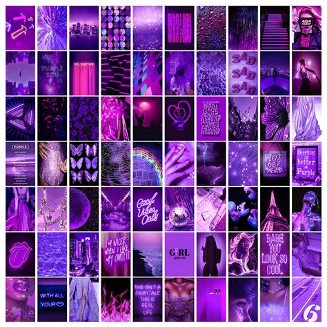 Buy Zaiwei Wall Collage Kit Aesthetic Pictures Neon Collage Print Kit