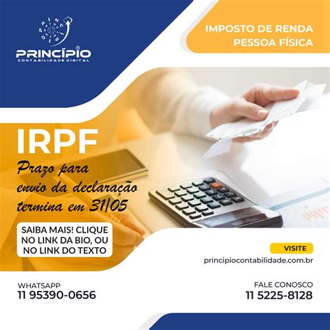 Prazo Final para Envio da Declaração IRPF