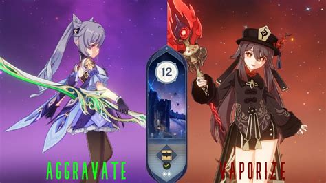 Vaporize C1 Hu Tao W Homa Aggravate C0 Keqing W LoFI New Abyss 3