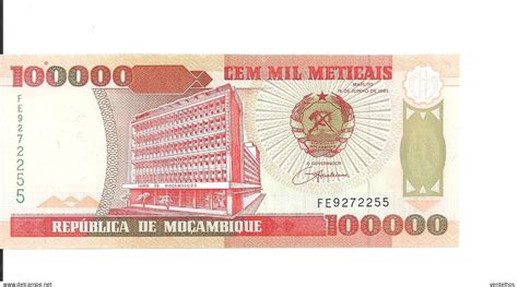 Mo Ambique Mozambique Meticais Unc P