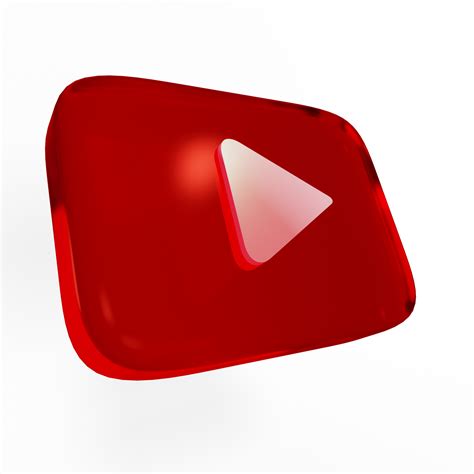 Youtube 3D Render Icon 9826633 PNG