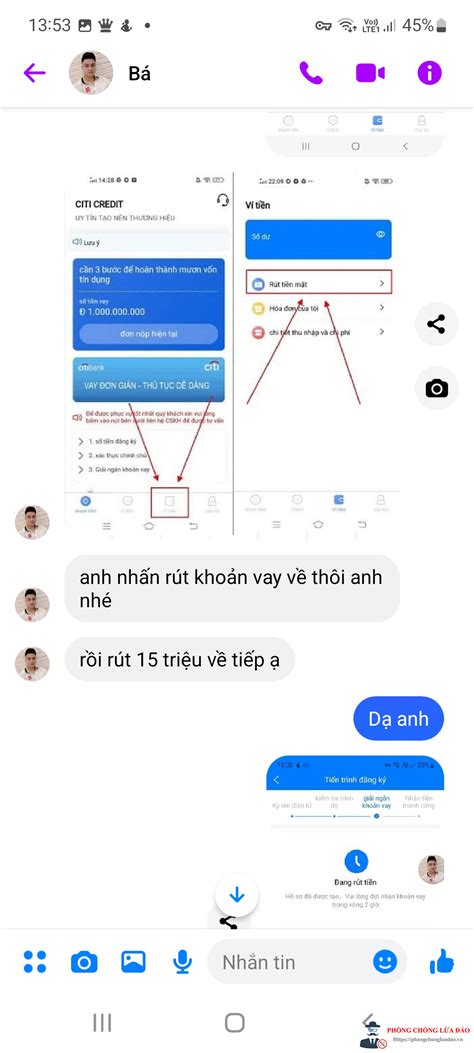 Tôi bị lừa tiền 24tr khi vay qua app Citi credit Phòng Chống Lừa Đảo