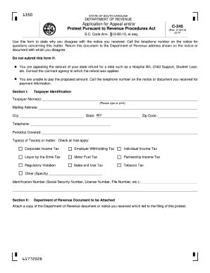 2015 Form SC DoR C 245 Fill Online Printable Fillable Blank PdfFiller