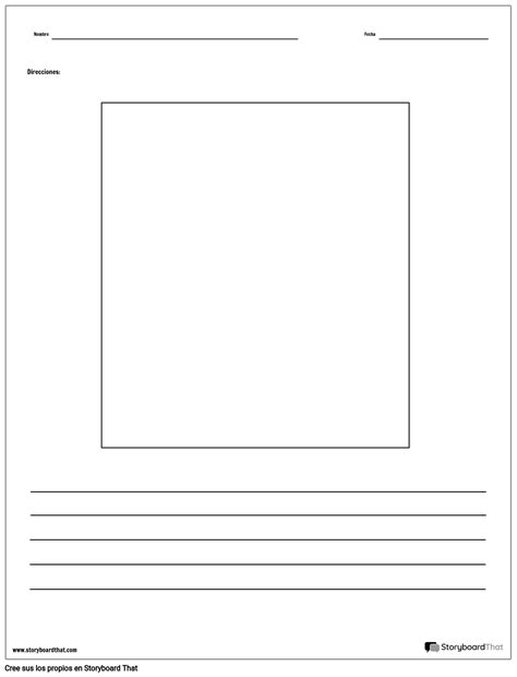 Hoja De Trabajo Para Dibujar Y Escribir Storyboard