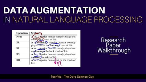 data augmentation techniques for text classification in nlp research paper walkthrough youtube