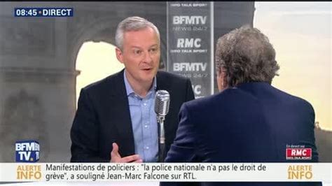 Bruno Le Maire face à Jean Jacques Bourdin en direct