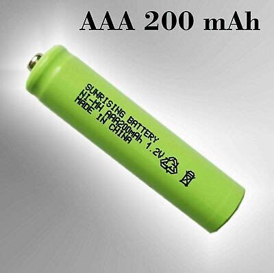 NI MH AAA 200mAh 1 2V Batterie Rechargeable Pour Solar Leuchten Lampes