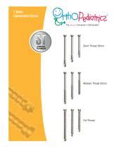 Tornillo de compresión ósea para fémur 00 0903 3840 OrthoPediatrics