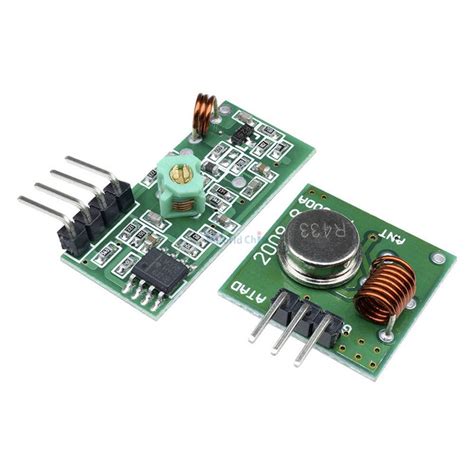 Kit de módulo transmisor inalámbrico RF de 433 MHz y receptor de 5 V CC