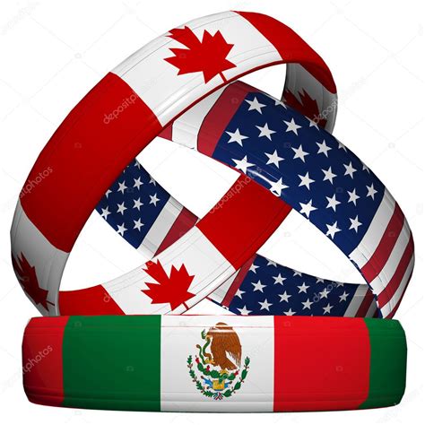 NAFTA Estados Unidos Canadá México Foto de stock sangoiri 10190597