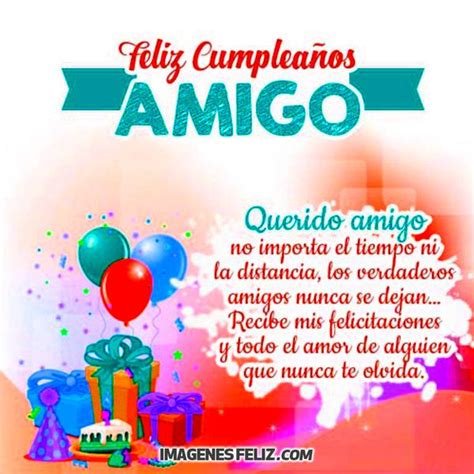 Frases para desear Feliz Cumpleaños Amigo Frases e imagenes para