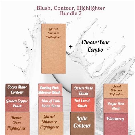 Mary Kay Makeup Bundle 2 Glazed Shimmer Highlighter Mary Kay