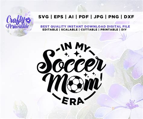 In My Soccer Mom Era SVG Soccer Mom SVG Cricut Png Svg Sublimation