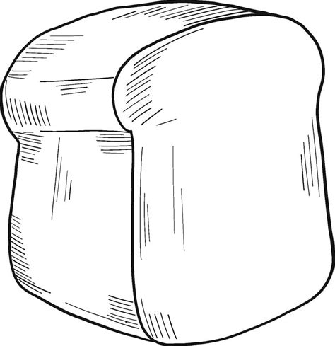 Dibujos de Pan Recién Horneado para Colorear para Colorear Pintar e