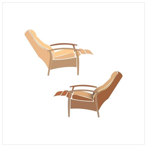 Silla De Relax Sill N Reclinable Aislado Sobre Fondo Blanco Muebles