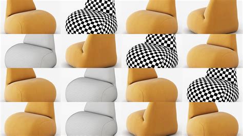 Collection Different Types Armchairs Your Projects 80 Models VR AR