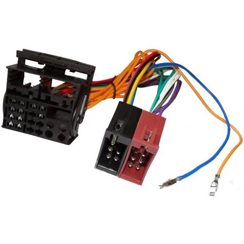 Aerzetix Adaptateur faisceau câble fiche ISO pour autoradio d origine