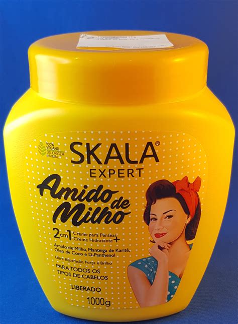 Skala Amido De Milho 2 En 1 Crema De Peinar 1000 Gr Variedades Latinas