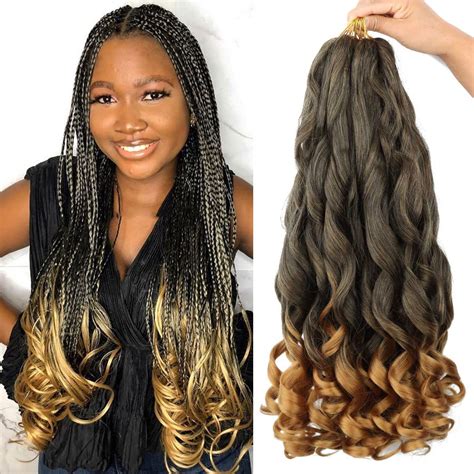 Amazon Hayalisha 8 Pack French Curl Braiding Hair 22 Inch Pre
