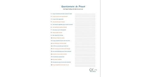 Questionnaires De Proust