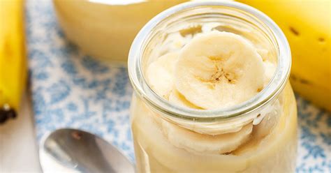 Recette Crème à la banane aromatisée au rhum