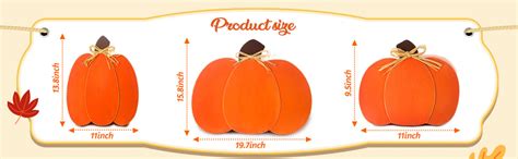 Amazon Thyle 3 Pcs Thanksgiving Outdoor Pumpkin Porch Standing