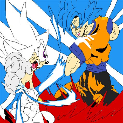 Edición sonic vs goku Herramienta gratuita de dibujo en línea de