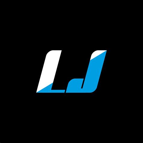 Lj Letter Logo Design On Black Background Lj Creative Initials Letter