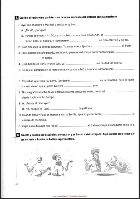 Pret Rito Pluscuamperfecto Ejercicios Para Aprender Espa Ol Aprender
