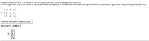 solved find all distinct eigenvalues of a ﻿then find the