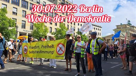 Woche Der Demokratie 30 07 2022 Berlin YouTube